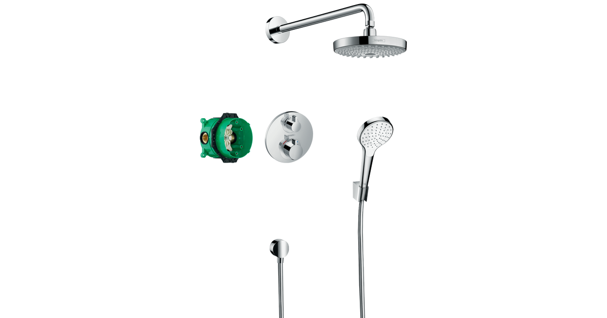 Croma Select S Zestaw prysznicowy podtynkowy z termostatem Ecostat S ...