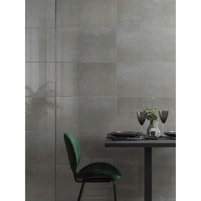 Porcelanosa Shine Aluminio L 33,3x59,2cm 100324103 - płytka ścienna ...