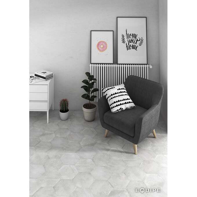 Equipe Urban Hexagon Melange Silver 29,2x25,4cm 23603 - płytka ścienna; płytka podłogowa - sklep ...