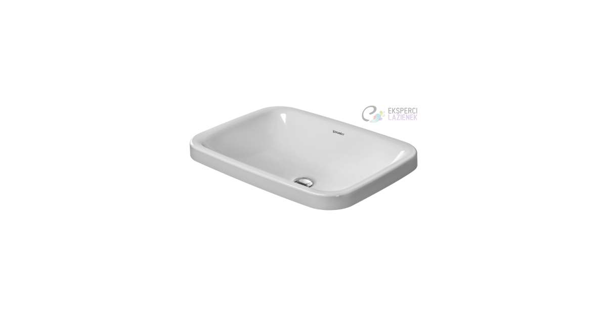 Umywalka wpuszczana w blat 60x43cm DuraStyle Duravit 0372600000 - sklep ...