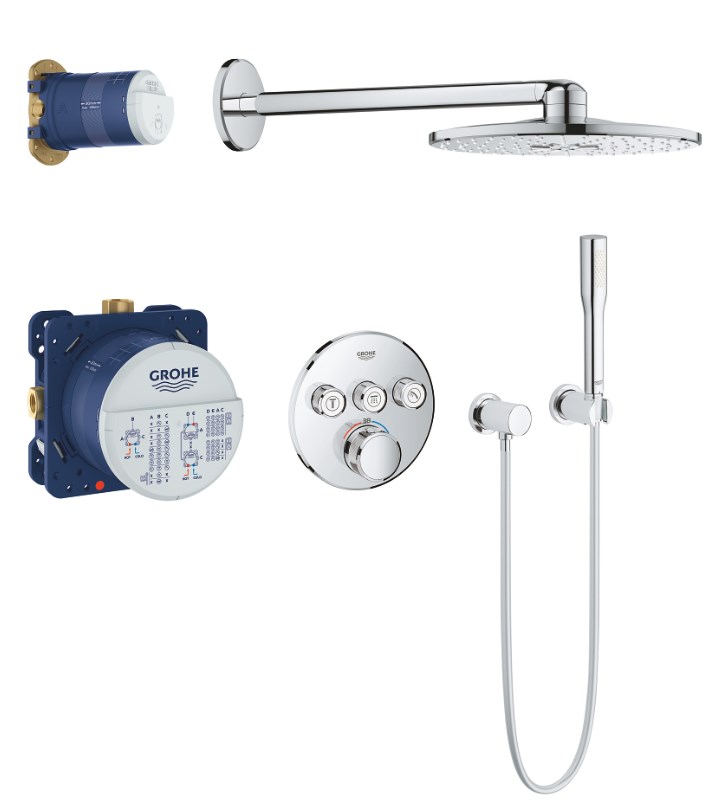 Grohe Grohtherm Smartcontrol zestaw prysznicowy podtynkowy z ...